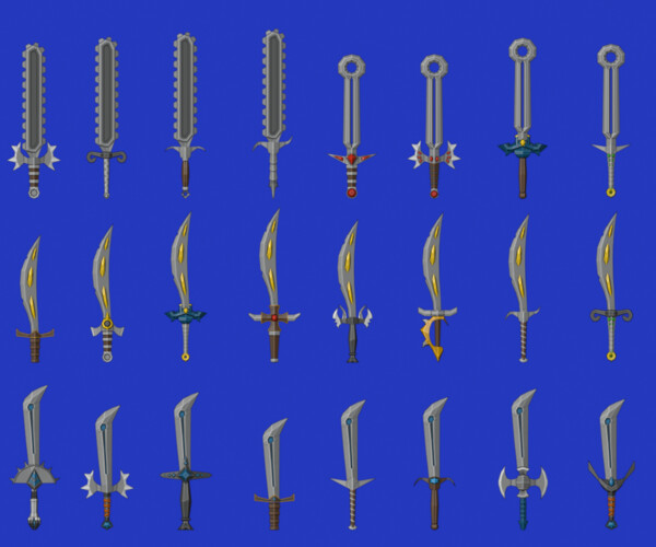 ArtStation - Modular Swords Mega Pack - 1200 Swords And Components ...