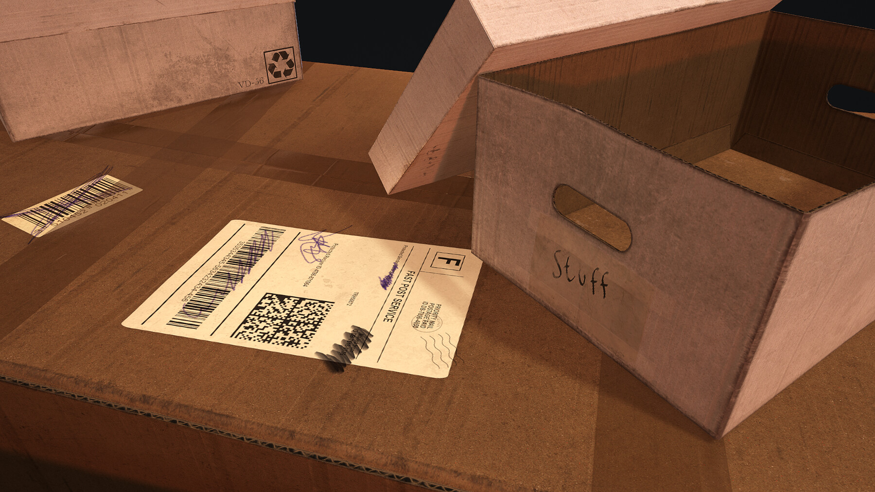 ArtStation - Cardboard Boxes | Game Assets