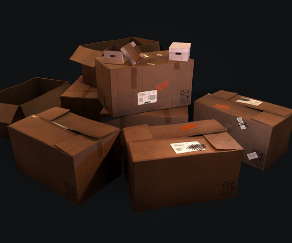 ArtStation - Cardboard Boxes | Game Assets