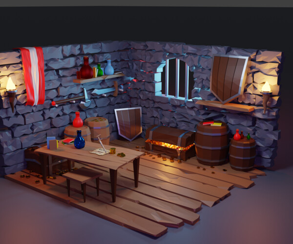ArtStation - robber`s lair | Game Assets