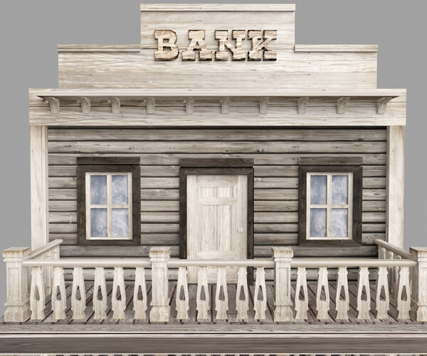 ArtStation - Old Western Bank | Game Assets