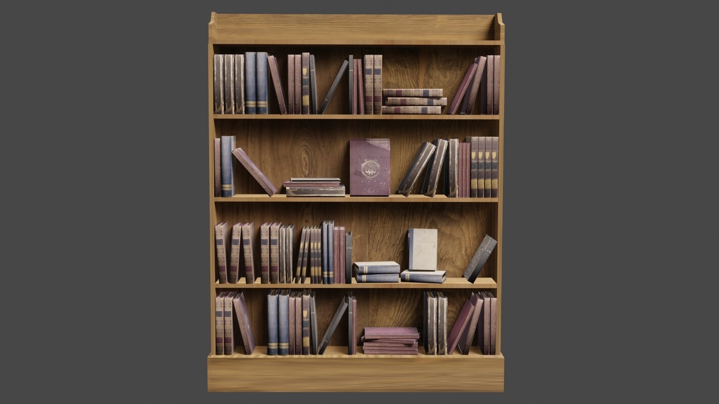 ArtStation - Bookcase | Game Assets