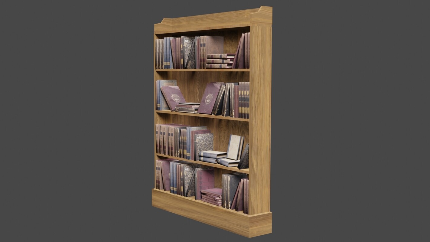 ArtStation - Bookcase | Game Assets