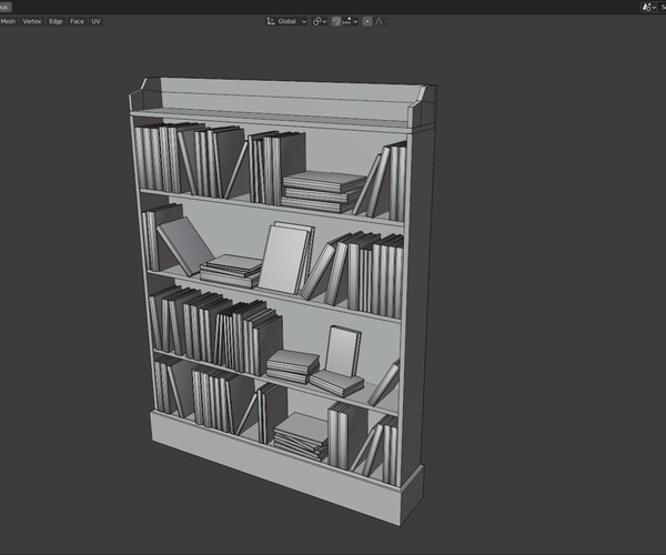 ArtStation - Bookcase | Game Assets