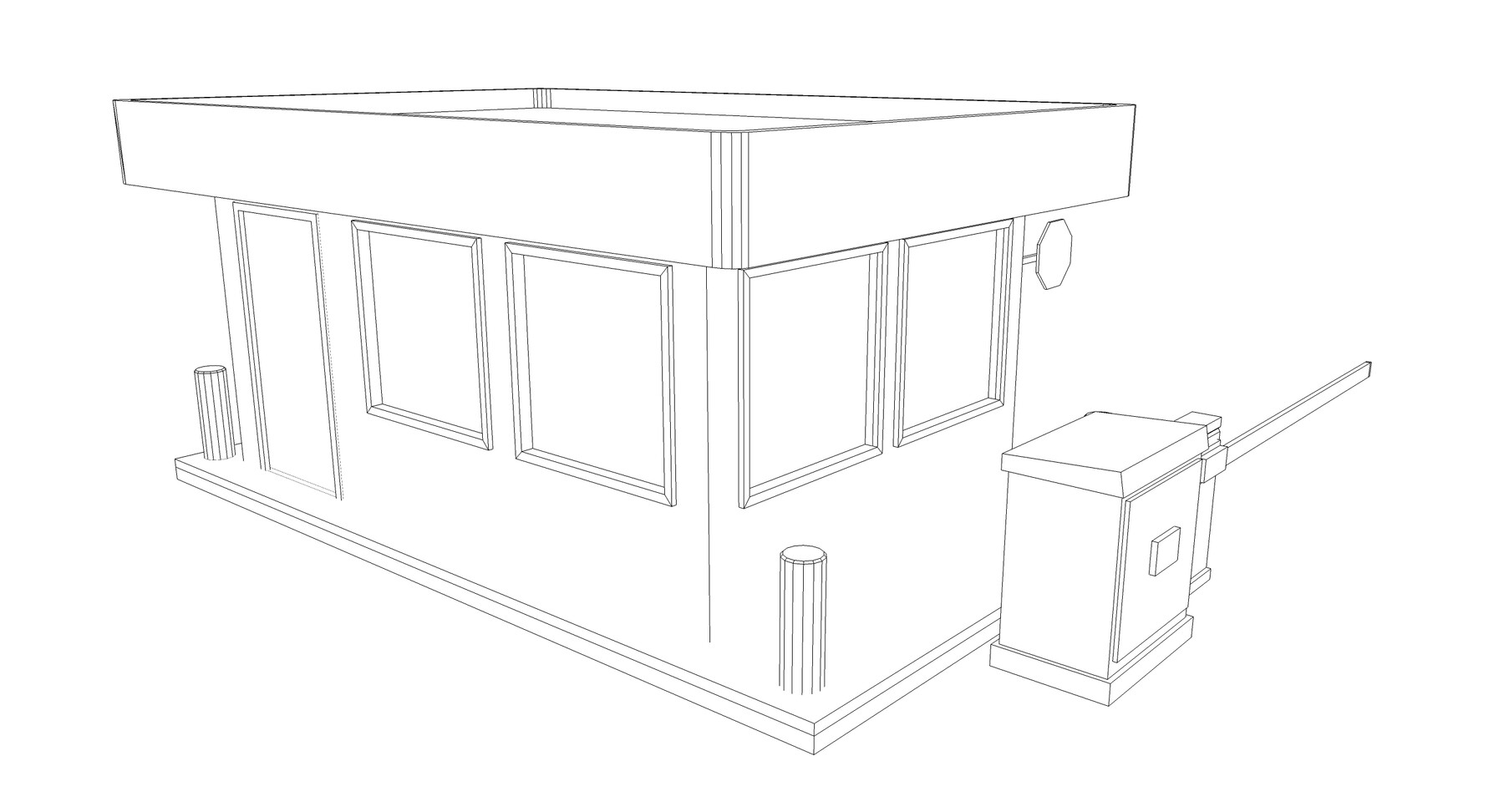 ArtStation - Guard Booth | Game Assets