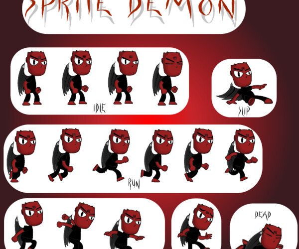 ArtStation - Creation Pack , Sprite 2d, Tileset and Background ( hell ...