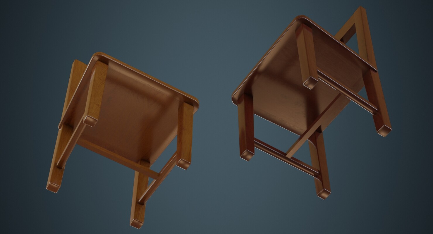 ArtStation - Kitchen Chair 3A | Game Assets
