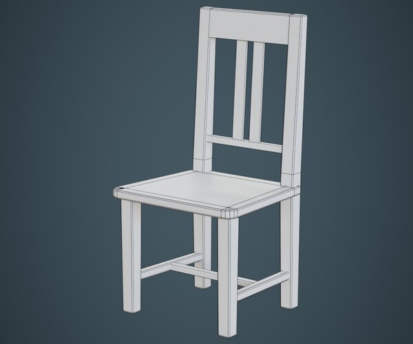 ArtStation - Kitchen Chair 3A | Game Assets