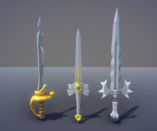 ArtStation - Free Low Poly Swords | Game Assets