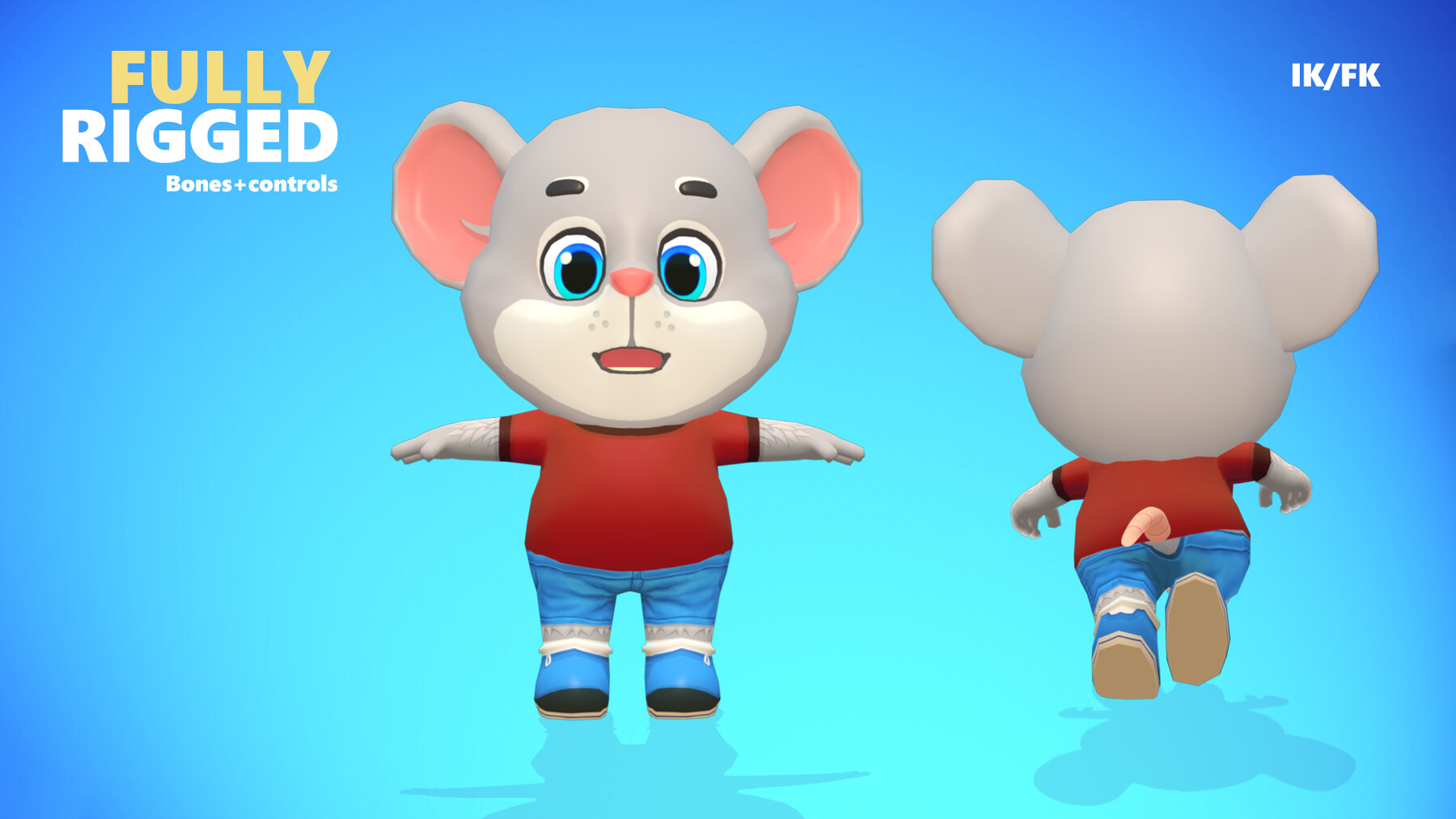 ArtStation - Mouse Rat Rodent Grey Animated Rigged | Game Assets