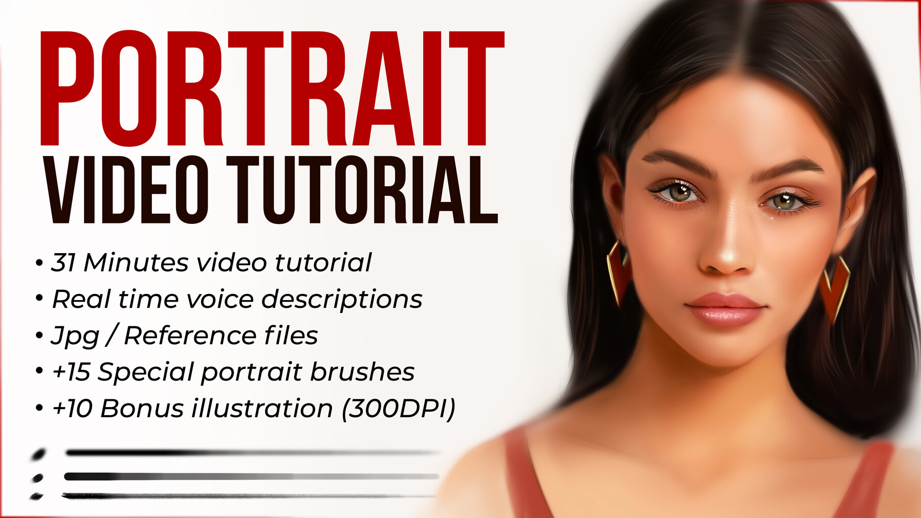 ArtStation - Portrait Painting in Photoshop Video Tutorial | Tutorials