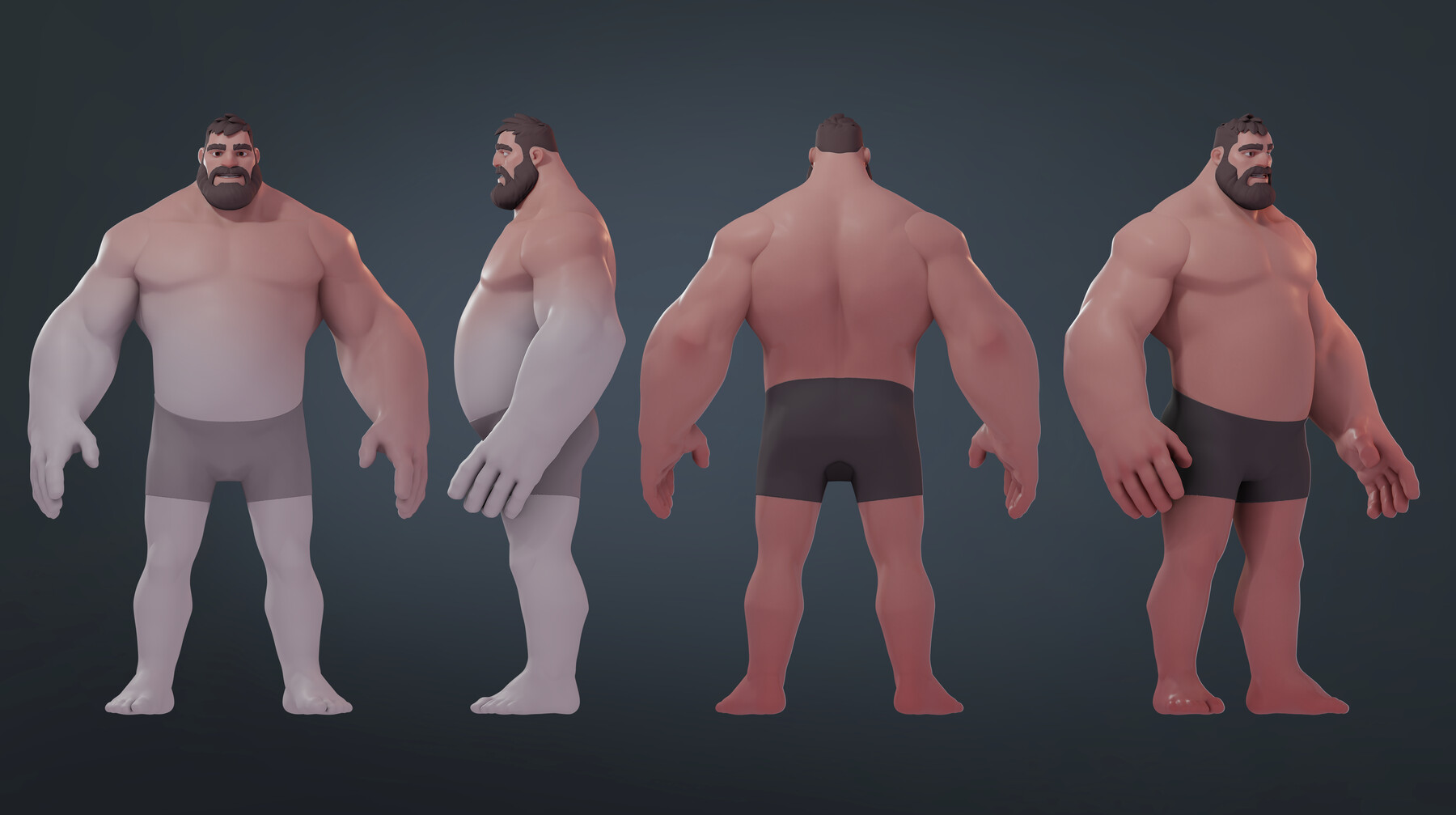 ArtStation - STYLIZED Leonidas Fat Body for base ConceptART | Resources