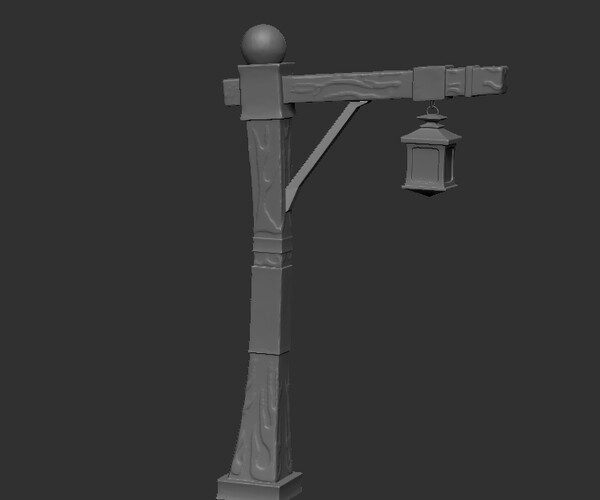 ArtStation - Stylized Lamp Post | Game Assets