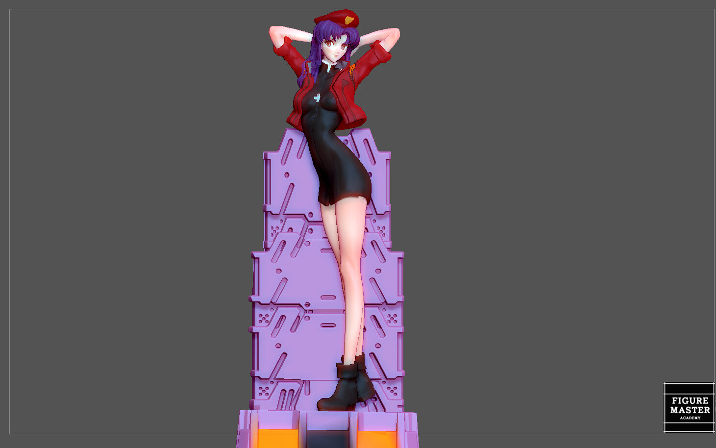 ArtStation - MISATO KATSURAGI UNIFORM EVANGELION ANIME SEXY GIRL ...