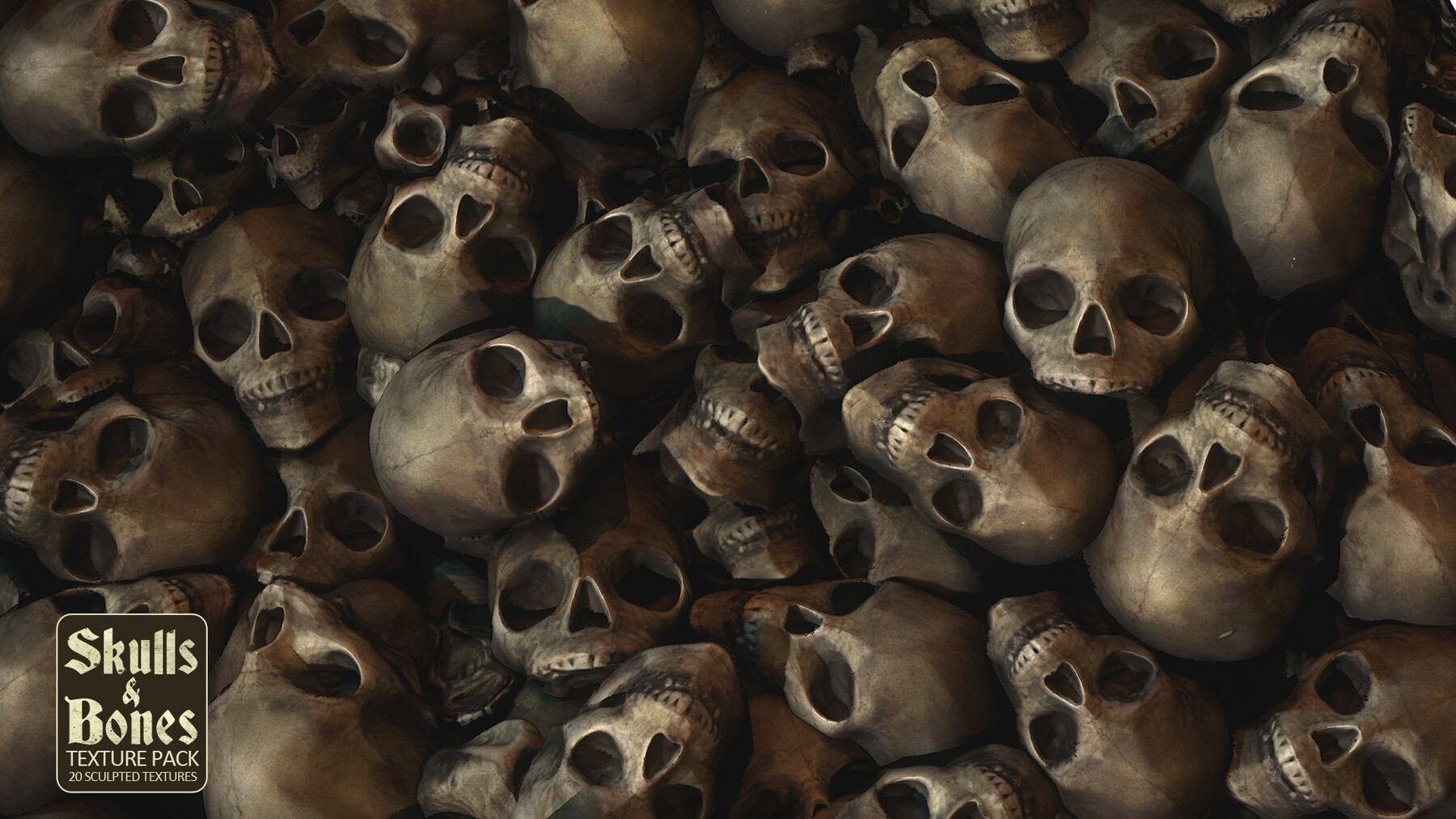 ArtStation - Skulls & Bones Textures | Game Assets