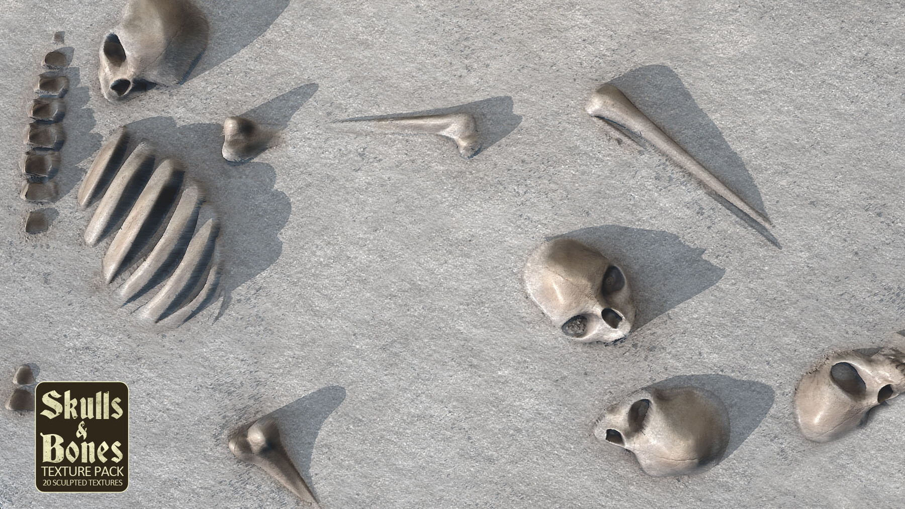 ArtStation - Skulls & Bones Textures | Game Assets