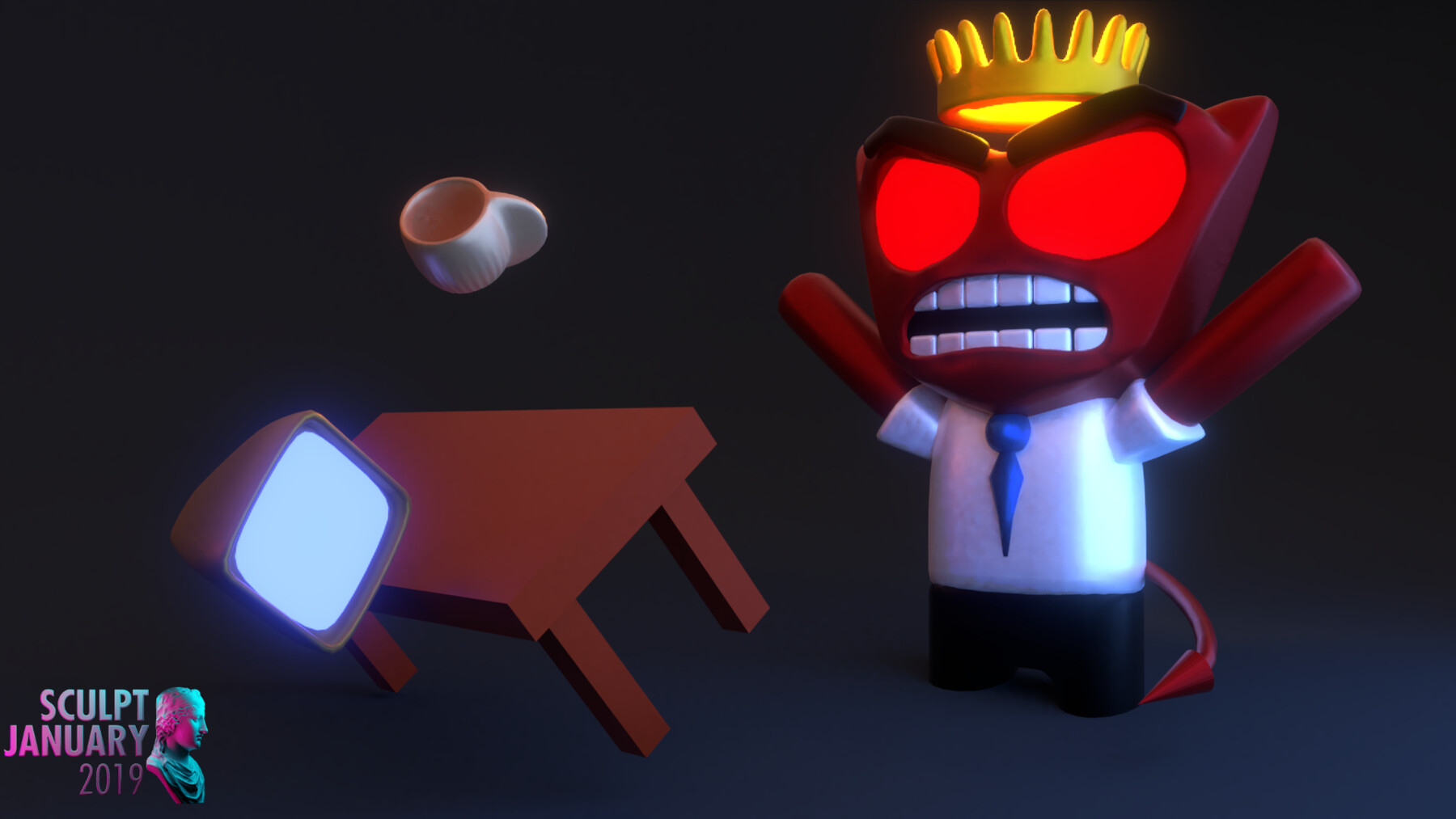 ArtStation - Demon Rage Sculpt | Resources