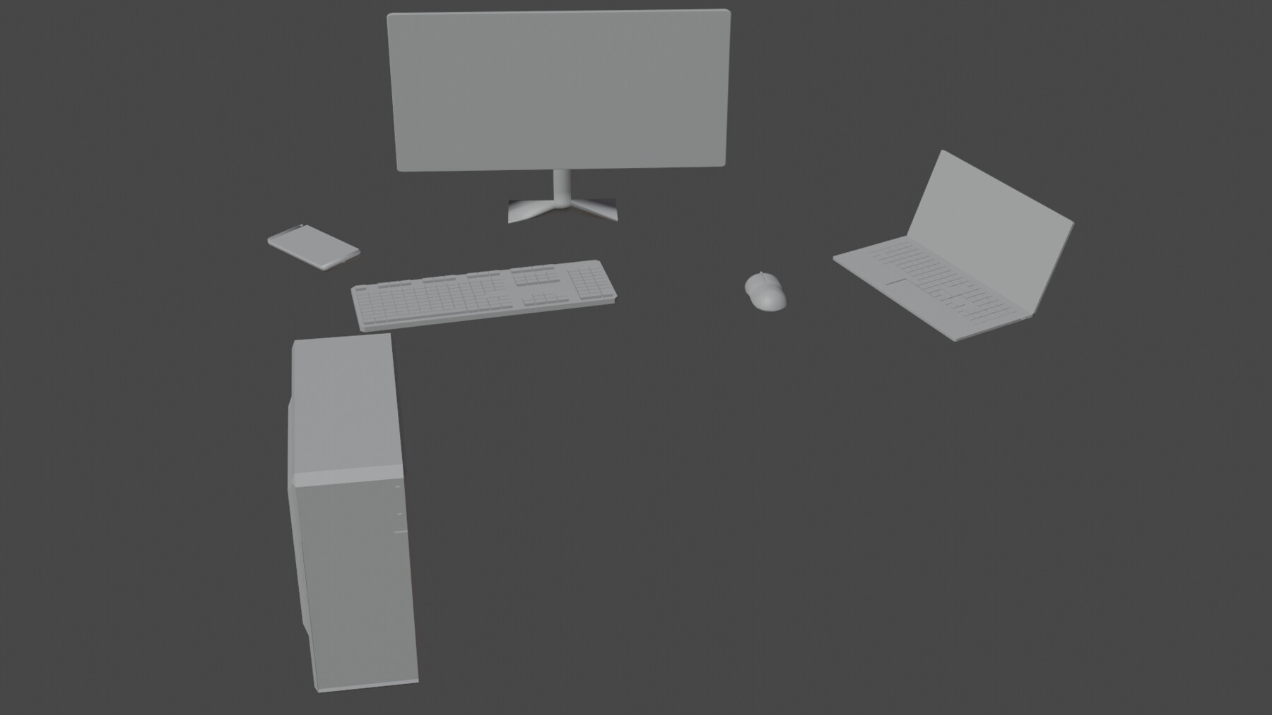 ArtStation - Set of Devices for work Low-poly | Game Assets