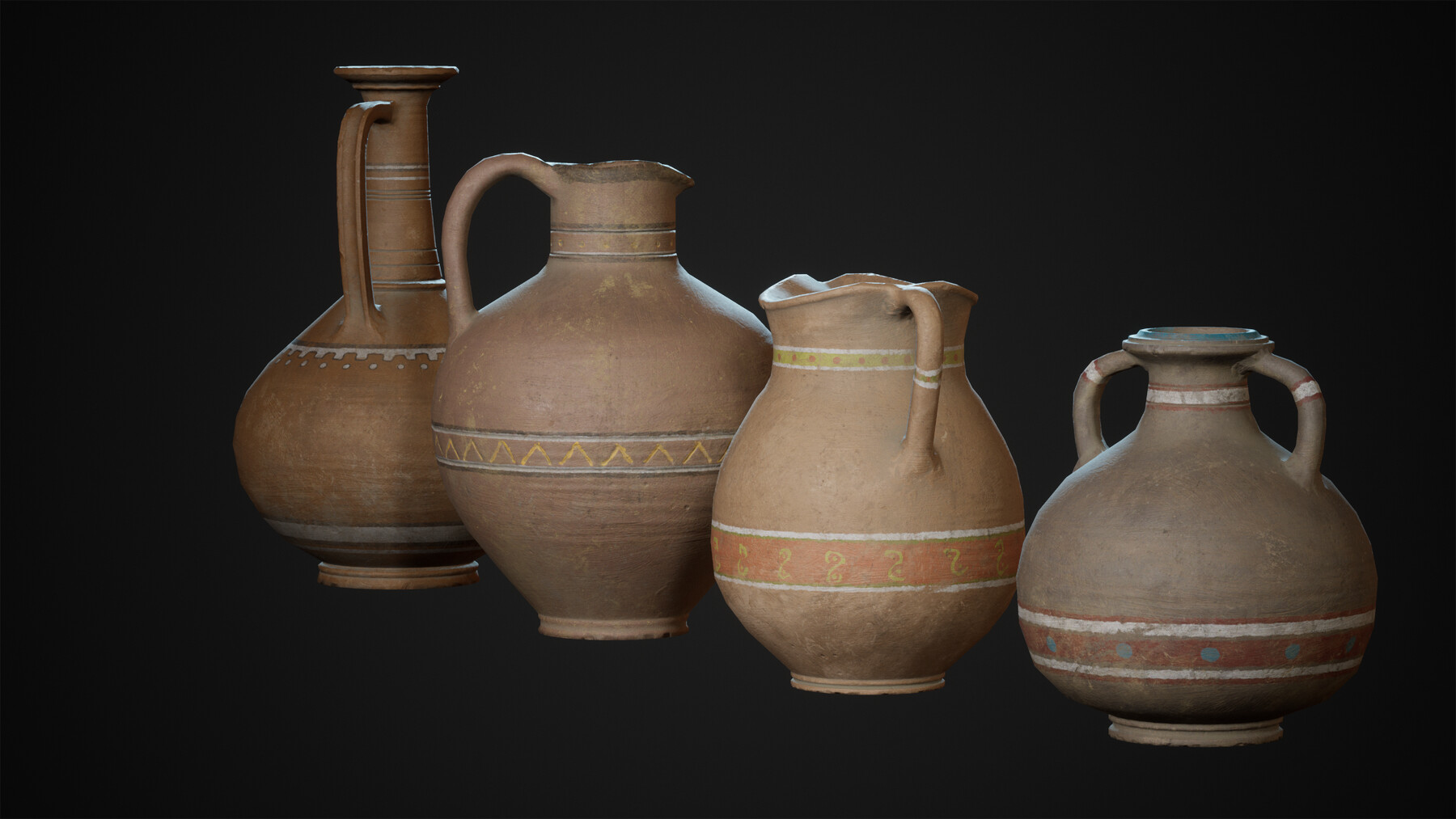 ArtStation - Medieval Jugs | Game Assets