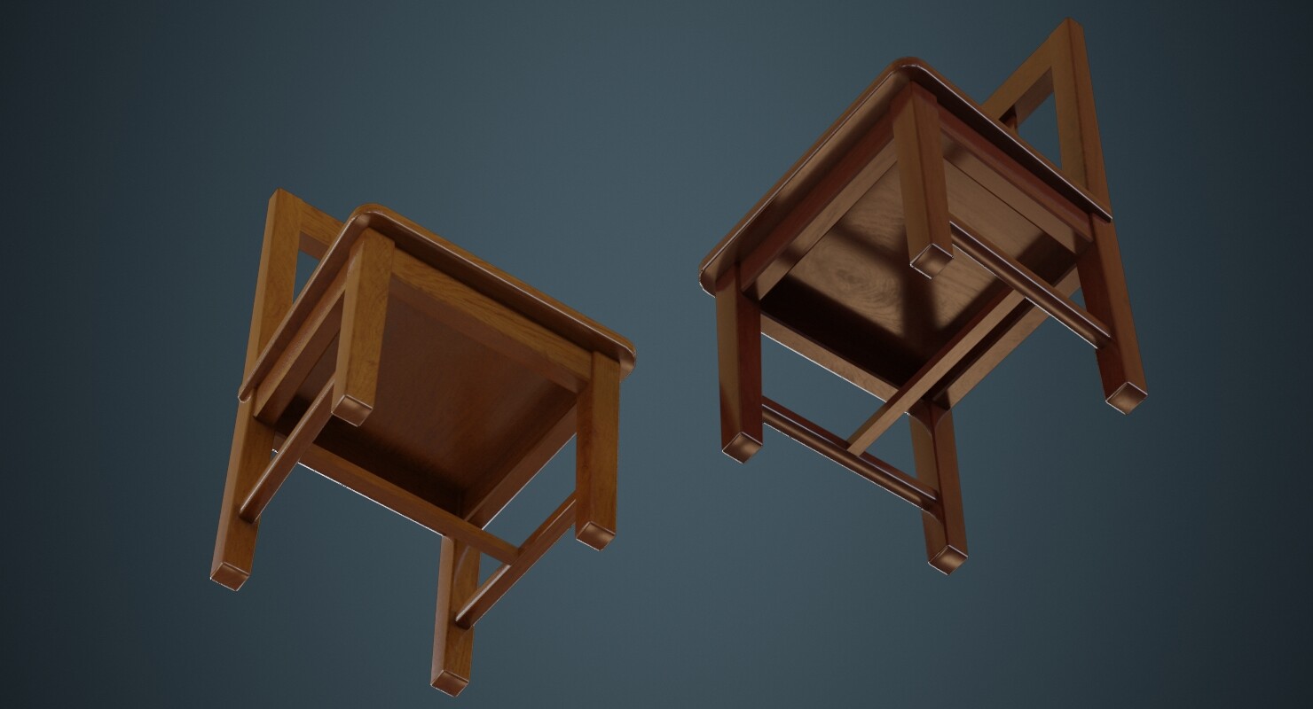 ArtStation - Kitchen Chair 4A | Game Assets
