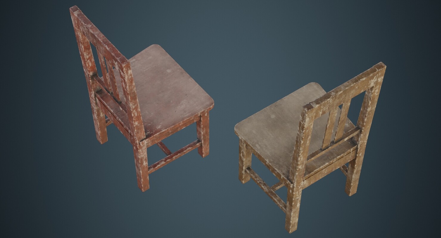 ArtStation - Kitchen Chair 4B | Game Assets