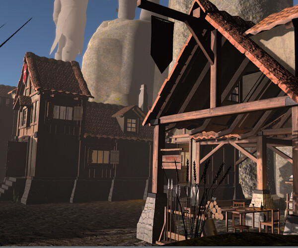 ArtStation - Modular Medieval Town | Game Assets