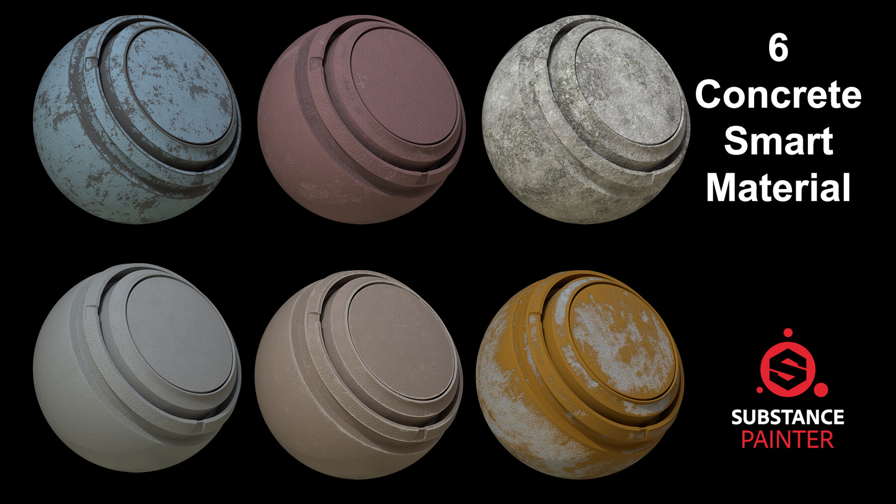 ArtStation - 109 Pcs Smart Material Mega Pack // High Quality Substance ...
