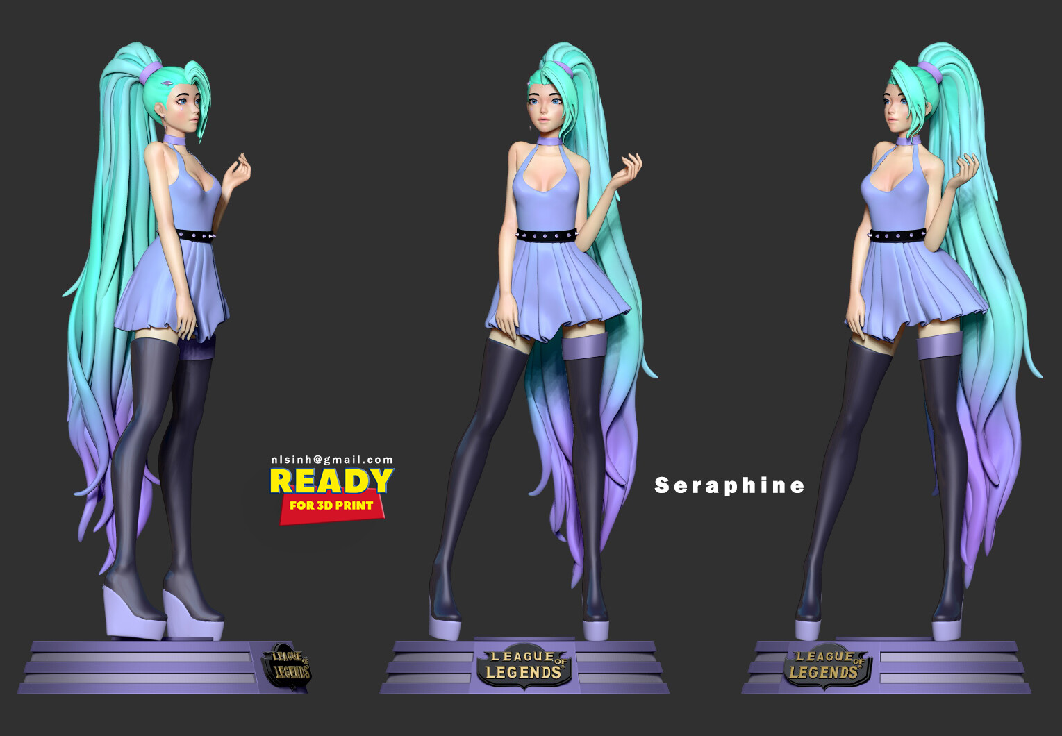 ArtStation - Seraphine - League of Legends Fanart | Resources
