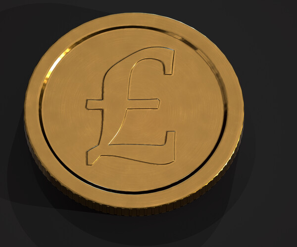 ArtStation - Gold coin- english pound design A- 3 piles, 1 stack, 1 ...