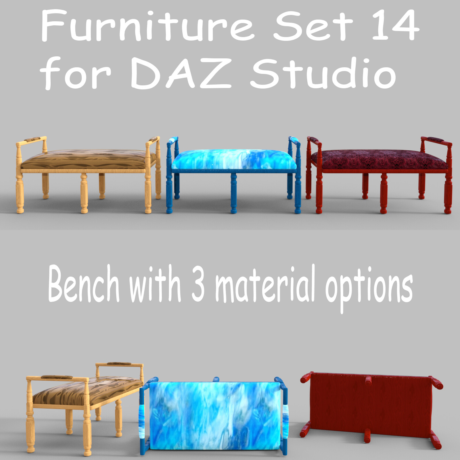 ArtStation - Furniture Set 14 for DAZ Studio | Resources