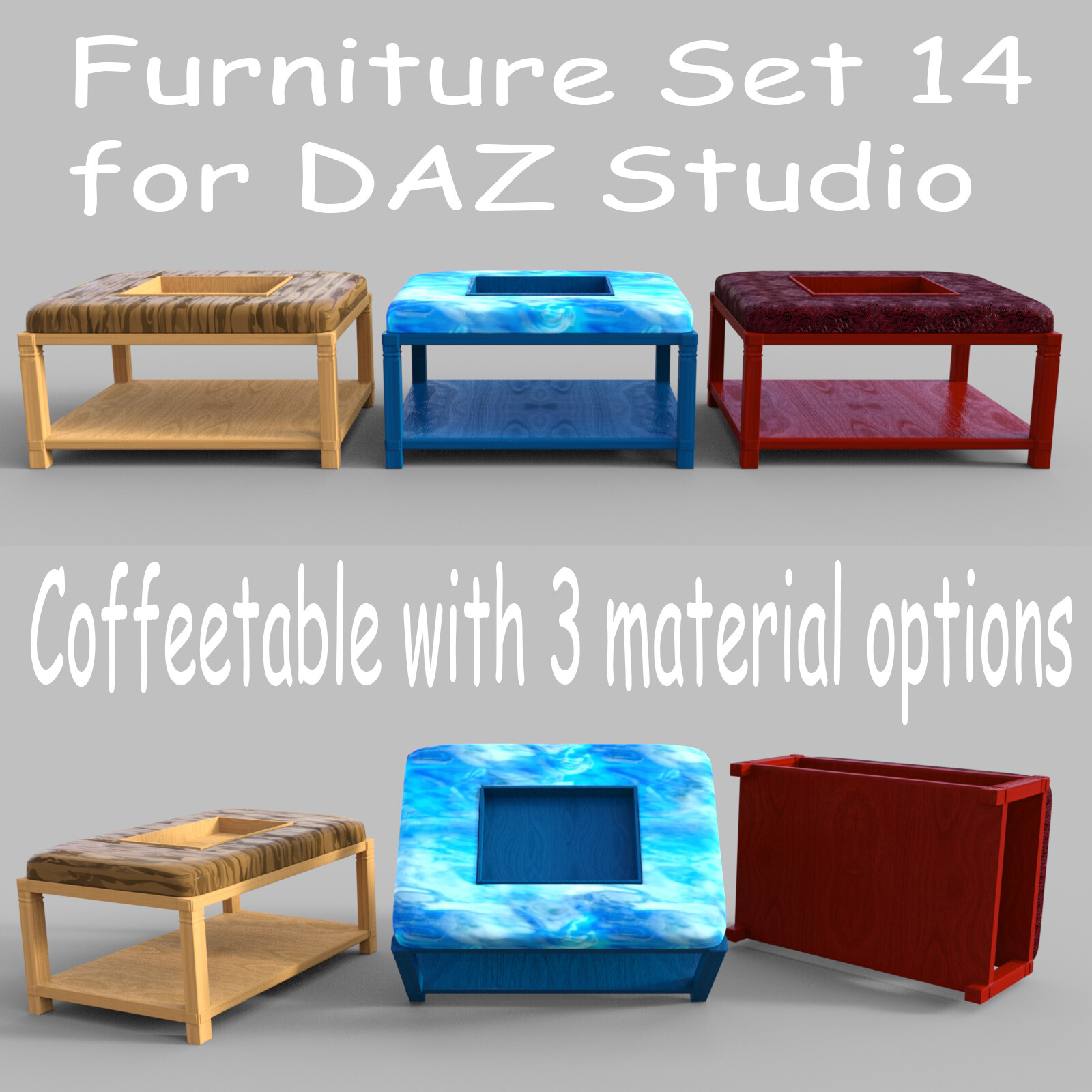 ArtStation - Furniture Set 14 for DAZ Studio | Resources