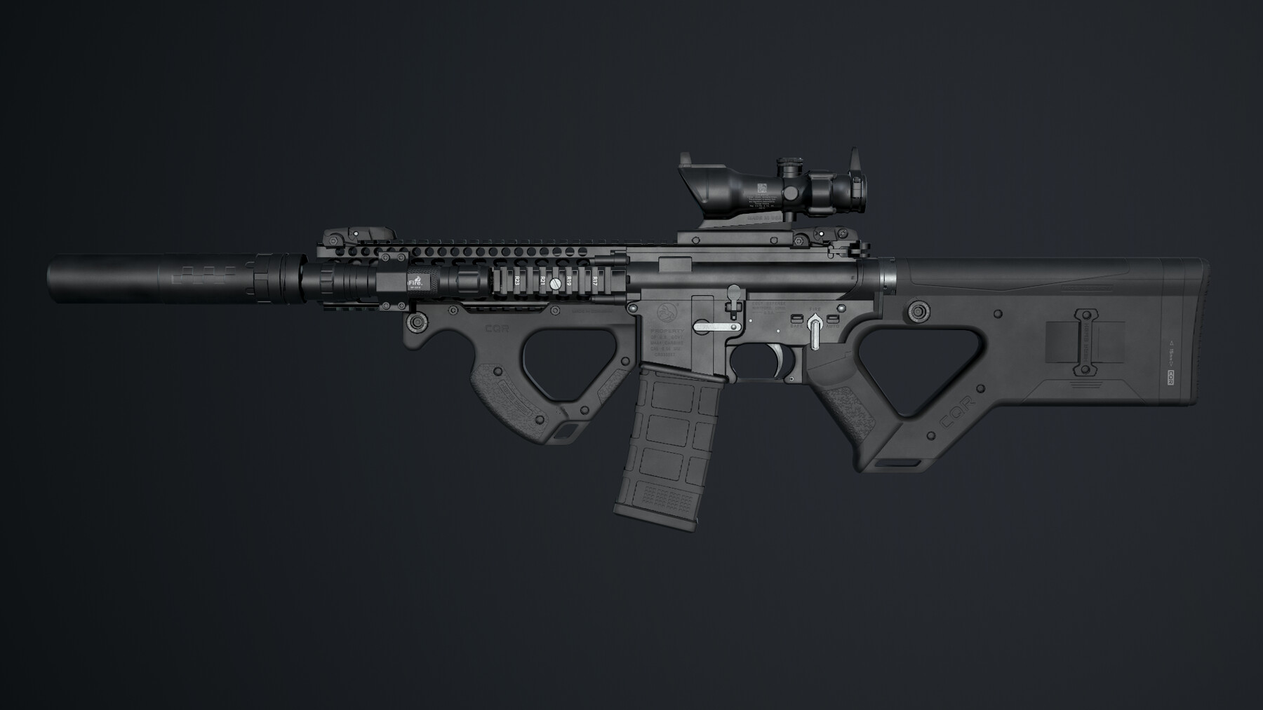 ArtStation - M4A1 Custom-02 Modular | Game Assets