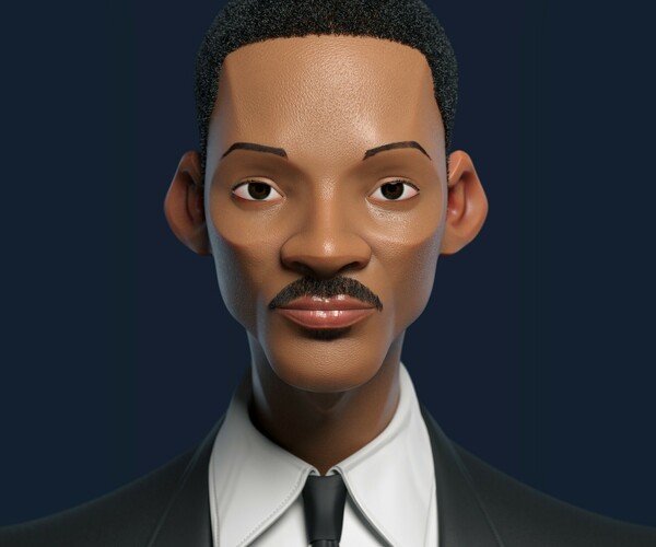 ArtStation - Will smith stylized 3D Model | Blender | OBJ 3D model ...