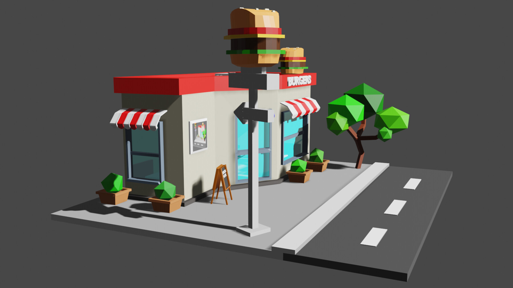 ArtStation - Burger House | Game Assets