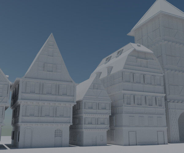 ArtStation - Village Building Asset Pack 1 | Game Assets