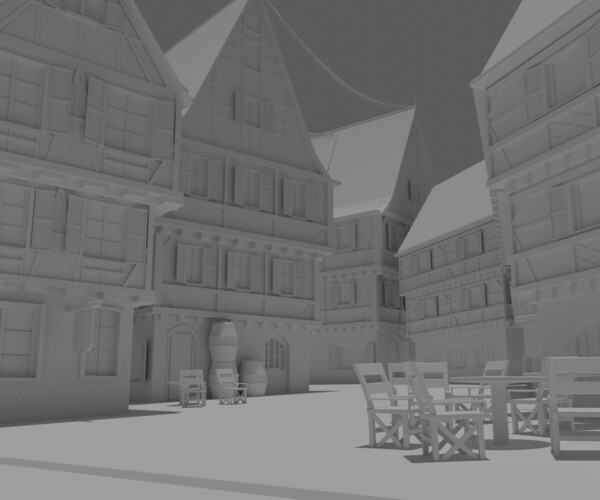 ArtStation - Village Building Asset Pack 1 | Game Assets