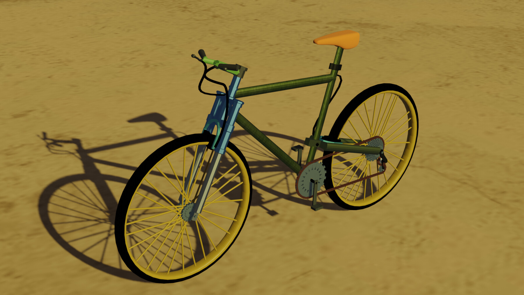 ArtStation - bicicleta low-poly | Resources