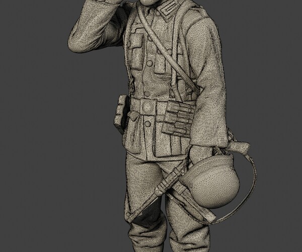 ArtStation - German soldier ww2 Crying G6 | Resources