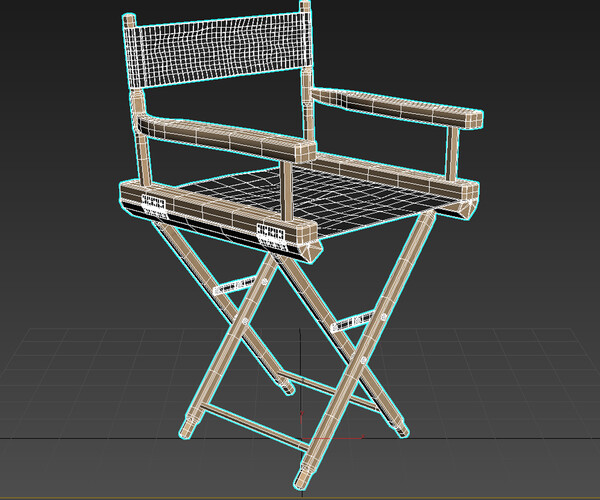 ArtStation - wooden director's chair | Resources
