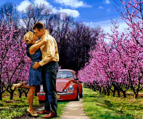 ArtStation - Spring sunset | Artworks