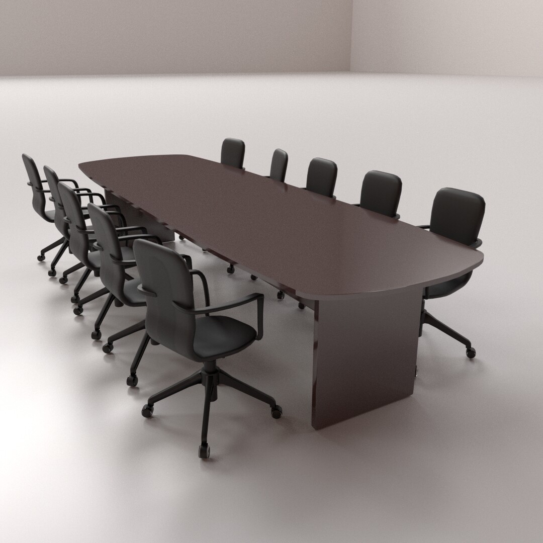 ArtStation - Conference Table Set | Game Assets