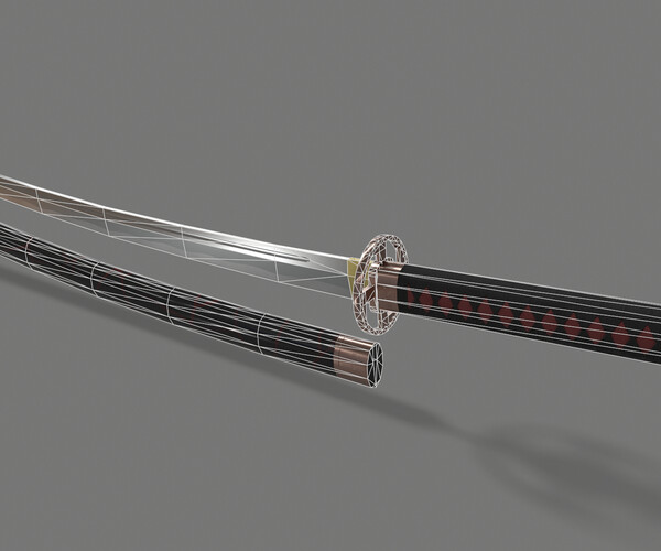 ArtStation - PBR Katana Japanese Sword Ver.1 | Game Assets