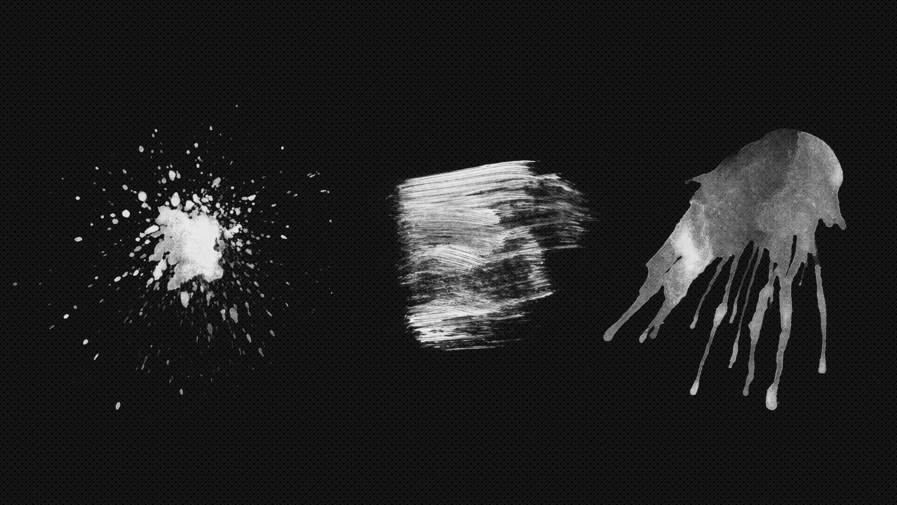 ArtStation - 25+25 Pack Paint Splashes Alpha + Color | Brushes