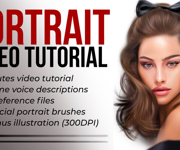 ArtStation - Portrait Painting in Photoshop Video Tutorial | Tutorials