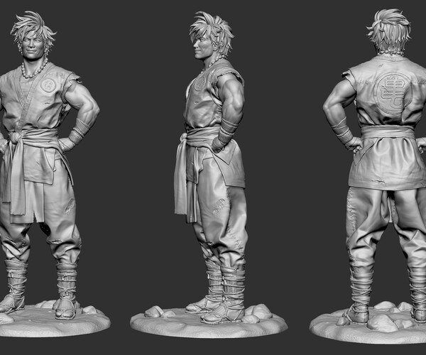 ArtStation - Goku 3D Printable Model | Resources