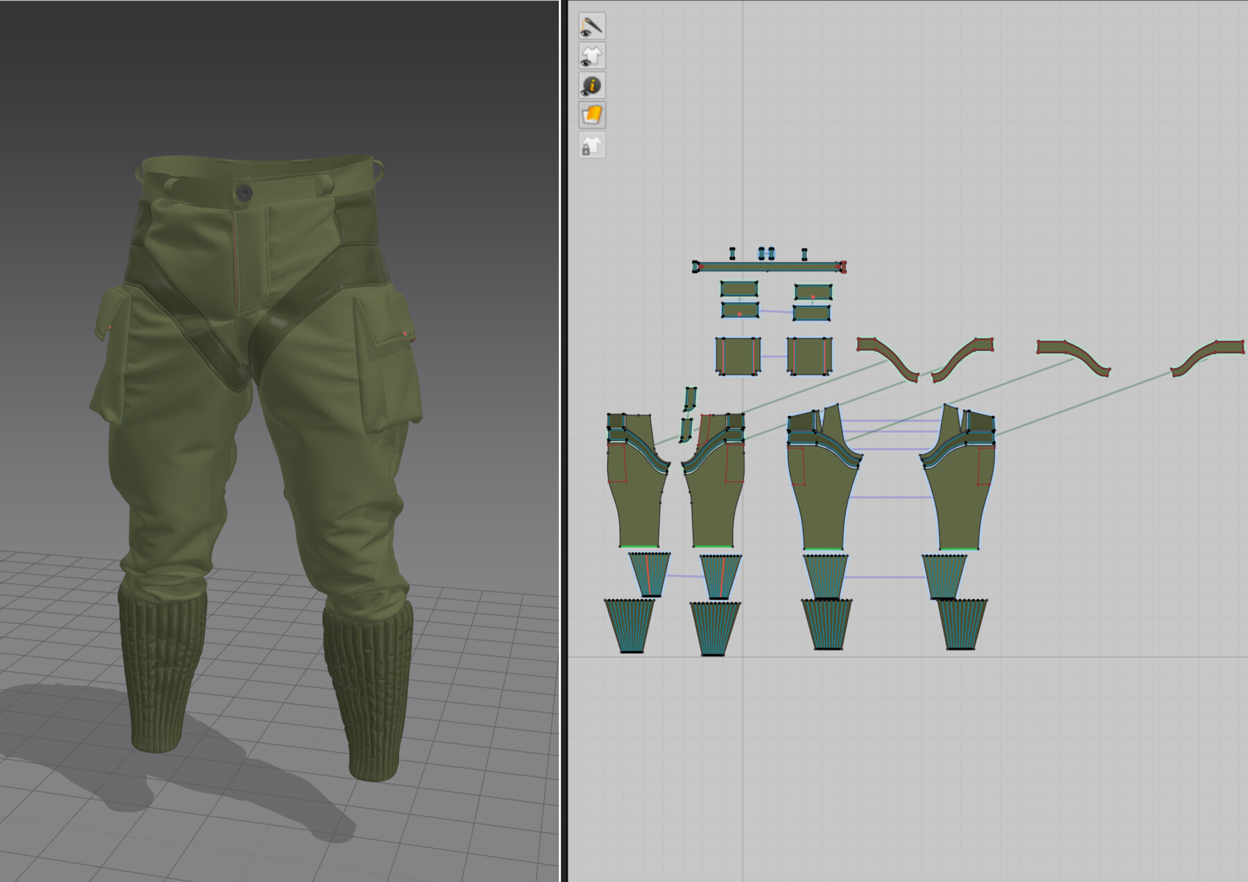 ArtStation - Military pants | Game Assets
