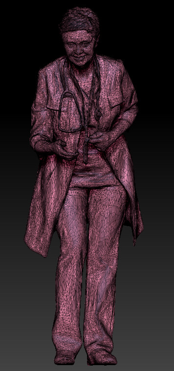 ArtStation - Female doctor bending over 268 | Game Assets