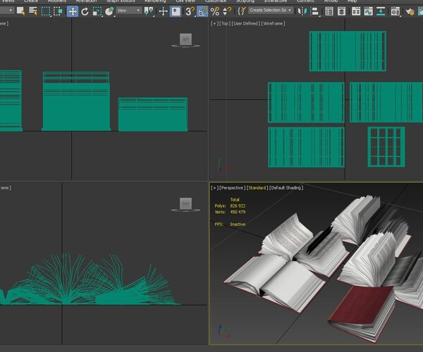 ArtStation - Set of open books | Resources