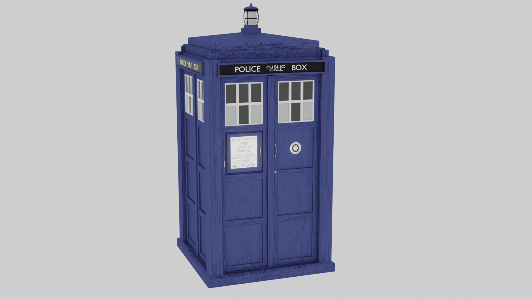 ArtStation - Realistic Tardis Exterior (Mark 1) | Game Assets