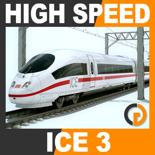 ArtStation - High Speed Train ICE 3 Siemens Velaro | Game Assets